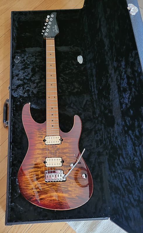 Suhr Modern Custom Bengal Burst, Quilt Maple Top, 24 Frets | Reverb