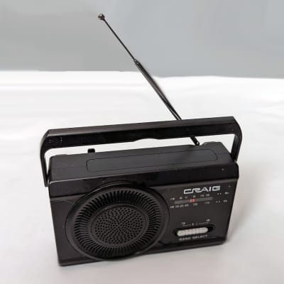 Craig CR4181 Portable AM / FM Radio - Black | Reverb