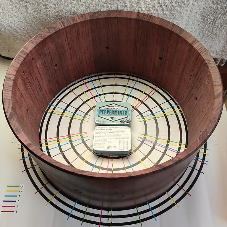 Handmade Quartersawn Stave Snare Shell Amaranth Drilled 14 x | Reverb