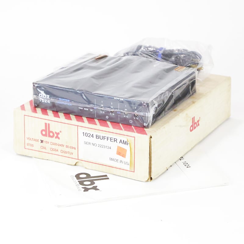 DBX 1024 Buffer Amplifier Original Noise Hum Reducer Boost | Reverb