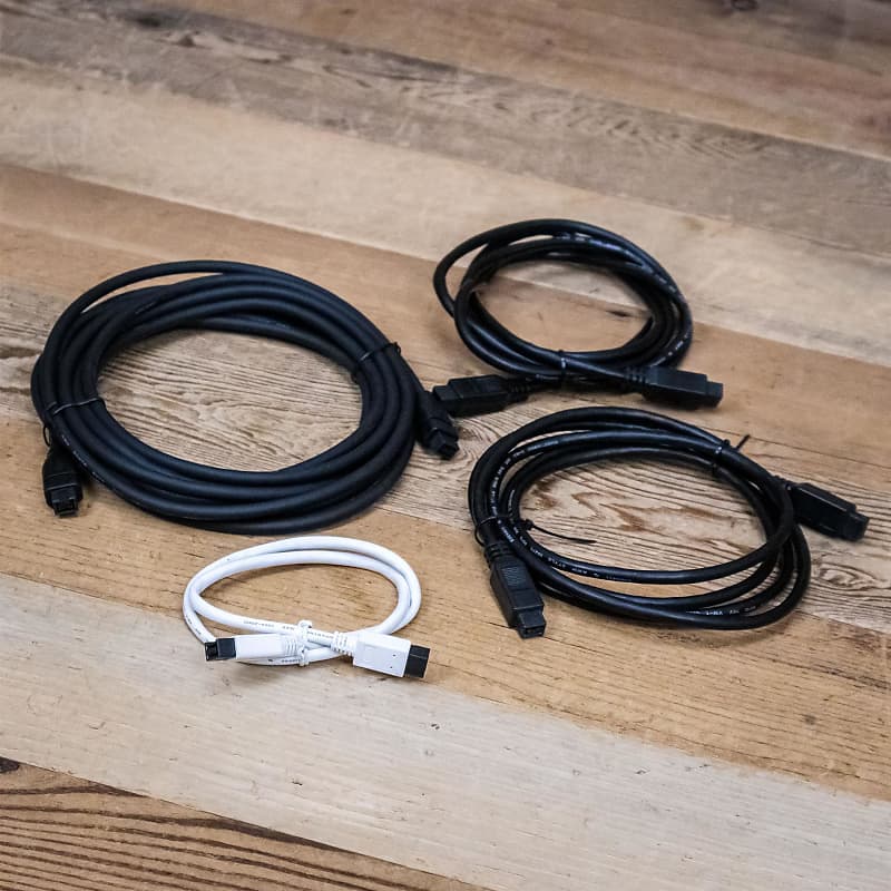 Lot of 4 FireWire 800 9-Pin Cables - Various Lengths / Colors | Reverb