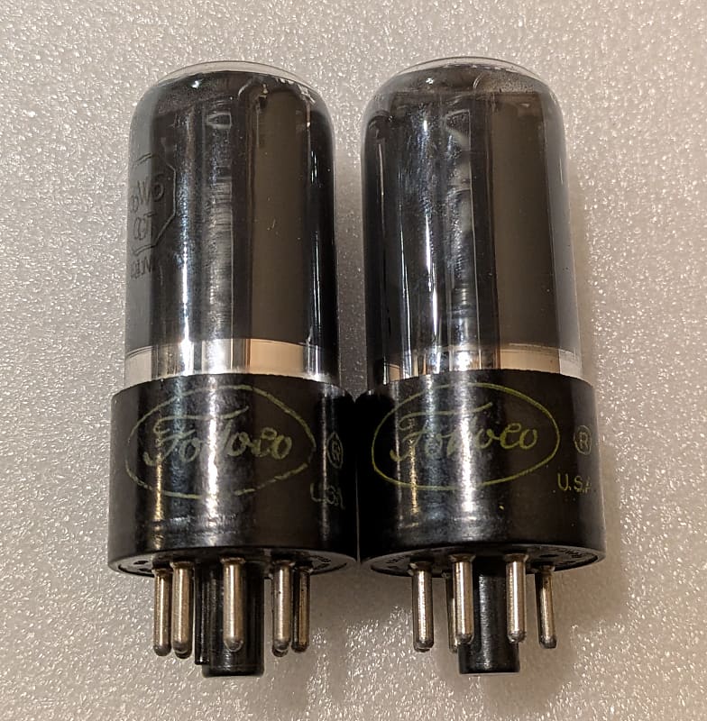 6V6GT FOMOCO / Sylvania Made NOS Testing Matched Pair | Reverb UK