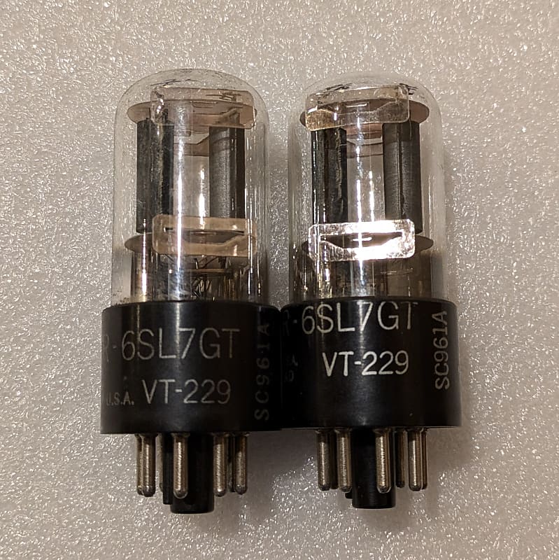 VT-229 KEN-RAD JAN-CKR-6SL7GT Matched Pair NOS Testing Tubes | Reverb