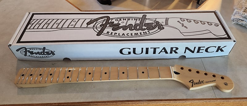 Fender Stratocaster Replacement Neck Maple 21 Med Jumbo | Reverb