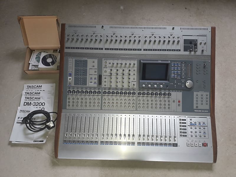TASCAM DM-4000 sound mixing console with motorised sliders | Reverb