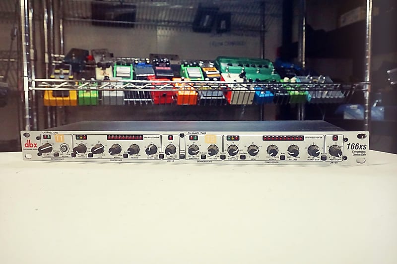 dbx 166xs Dual-Channel Compressor/ Limiter/Gate | Reverb