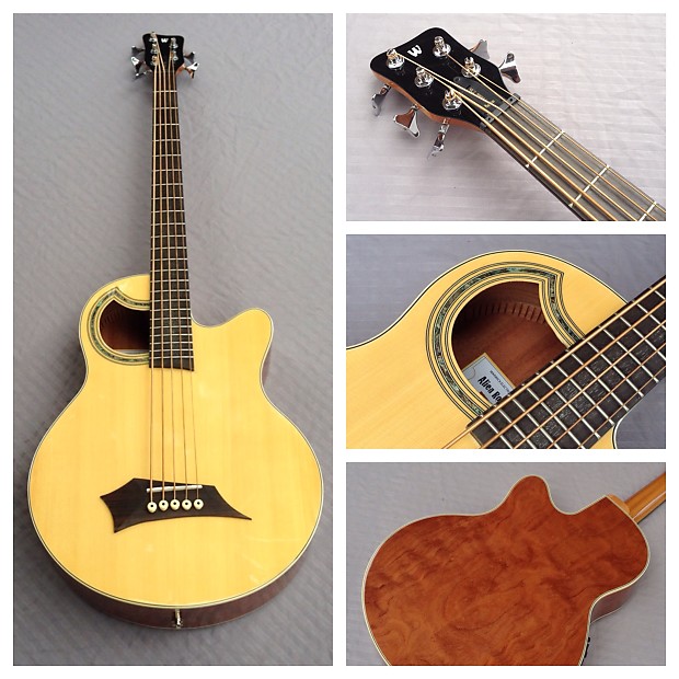 Warwick RockBass Alien Deluxe 5 String Acoustic/Electric Bass | Reverb