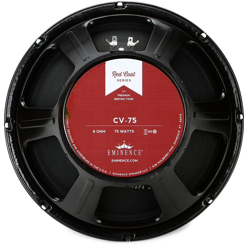 Eminence CV-75 Redcoat Series 12 inch 75-watt Guitar Speaker | Reverb