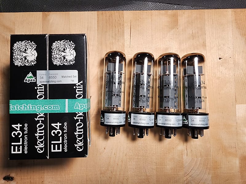Electro-Harmonix EL34 Apex Matched Quad | Reverb