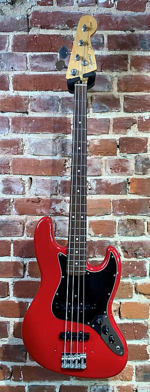 Squier Silver Series Japanese Jazz Bass Red 1990 | Reverb UK