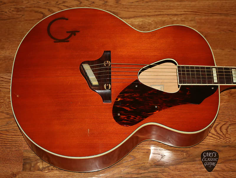 1955 Gretsch Rancher Jumbo Acoustic Western Orange Model 6022 | Reverb