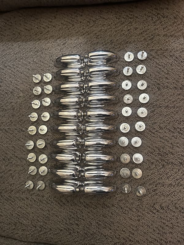 Slingerland Bass Drum Lugs Lug Casings 70’s - Chrome | Reverb