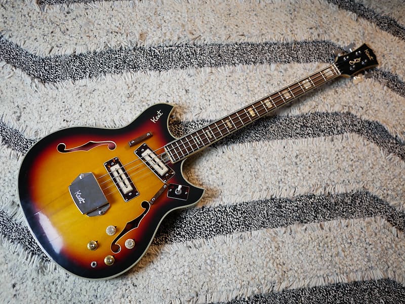 Kent Model 822 Hollowbody Bass 1960s Made in Japan | Reverb