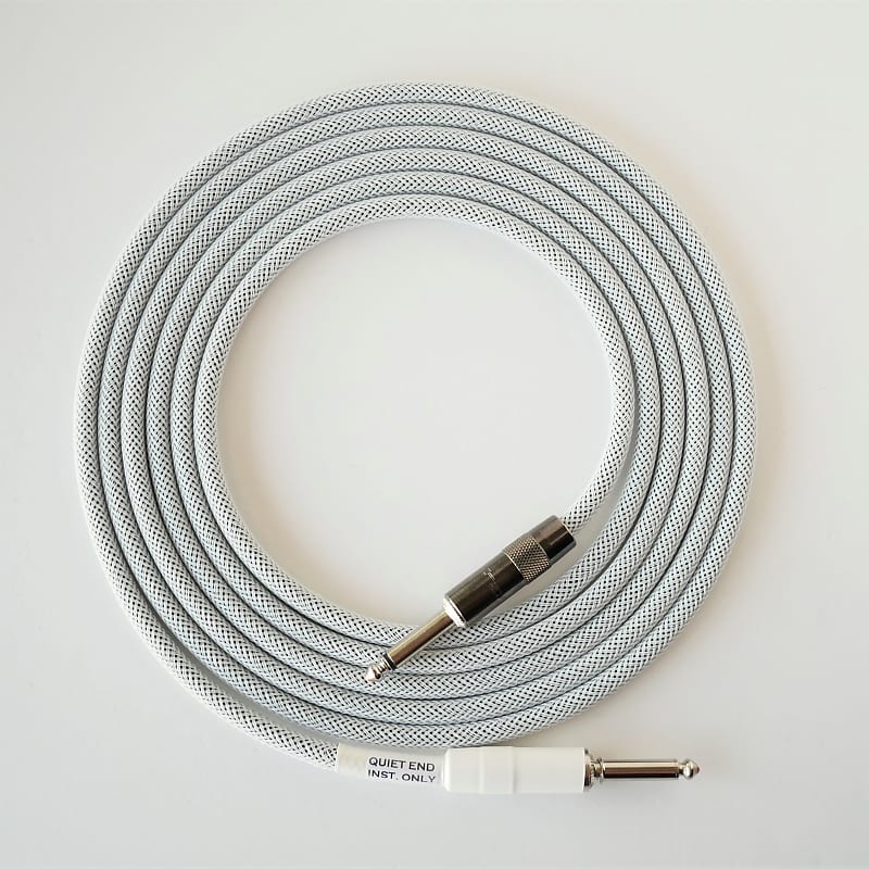 JS New 10 ft. Inst. Cable Mogami 2524, TW White TFlex, G-H | Reverb
