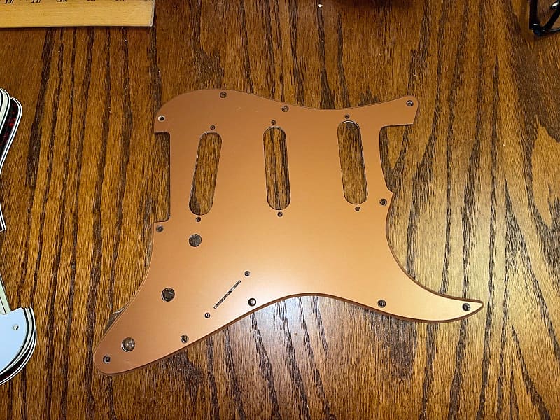 RARE FENDER STRAT STRATOCASTER GUITAR PICKGUARD COOL COPPER! | Reverb