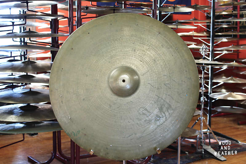 1950s A. Zildjian 26" Ride w/ Rivets 4264g | Reverb
