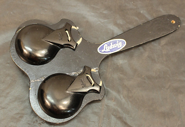 Used Ludwig Double Castanets 1950s / 1960s Black | Reverb