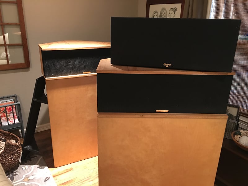 Reduced ! - Klipsch Corner Horns in Natural Birch | Reverb