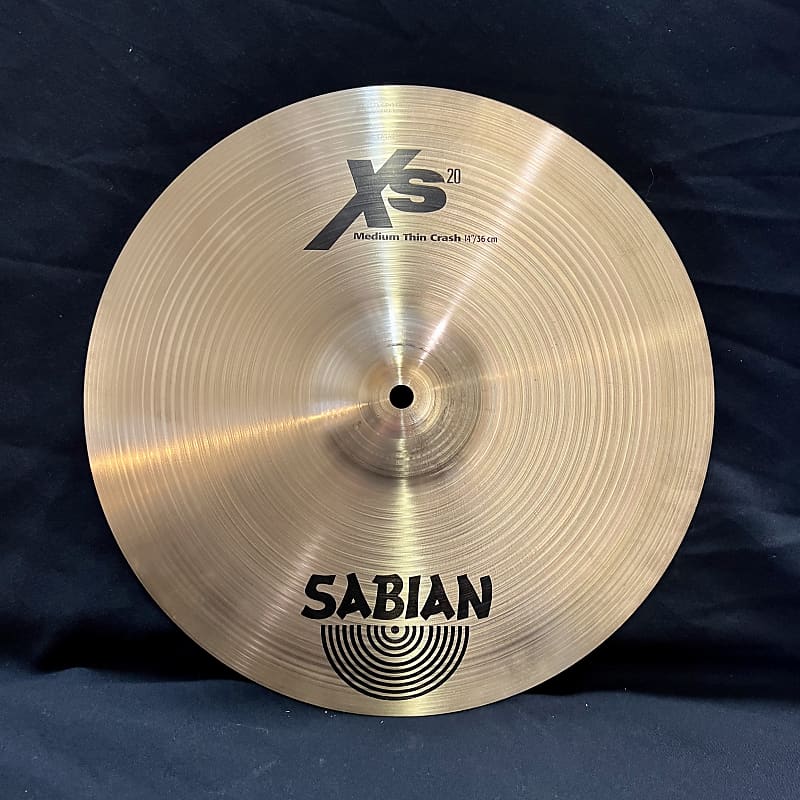 Sabian XS20 14-inch Medium Thin Crash Cymbal, Old Logo, 781gm | Reverb