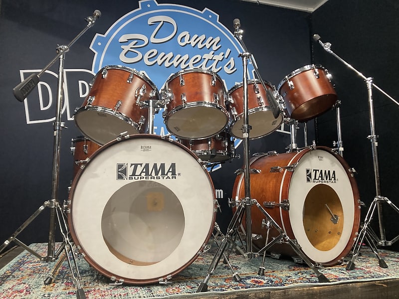 Tama Superstar, Neil Peart/RUSH Set 1978 - Mahogany | Reverb