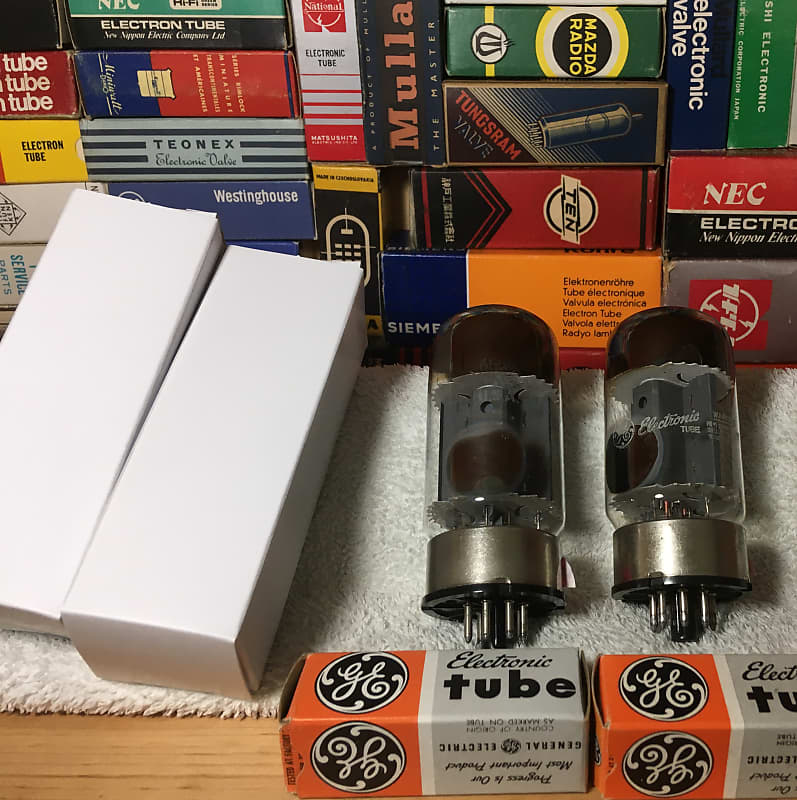 2 Matched NOS GE Triple Disc 6550A Premium Vintage Power | Reverb