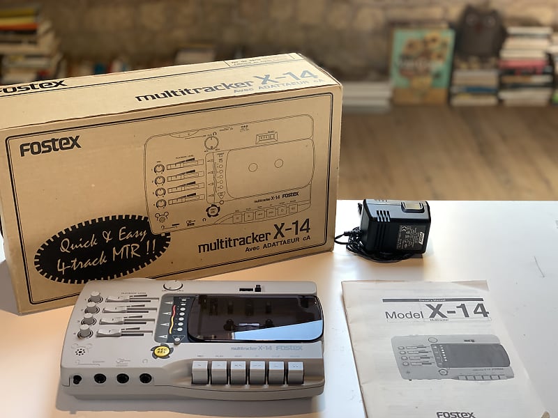 Fostex (4 track cassette recorder) Multitracker X-14 90s | Reverb