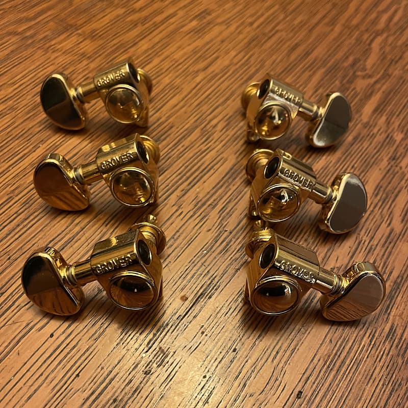 Grover Gold 3x3 Tuners - Gold | Reverb