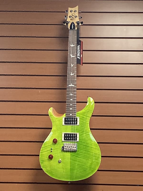 PRS SE Custom 24-08 Left-Handed in Eriza Verde w/ PRS Bag | Reverb