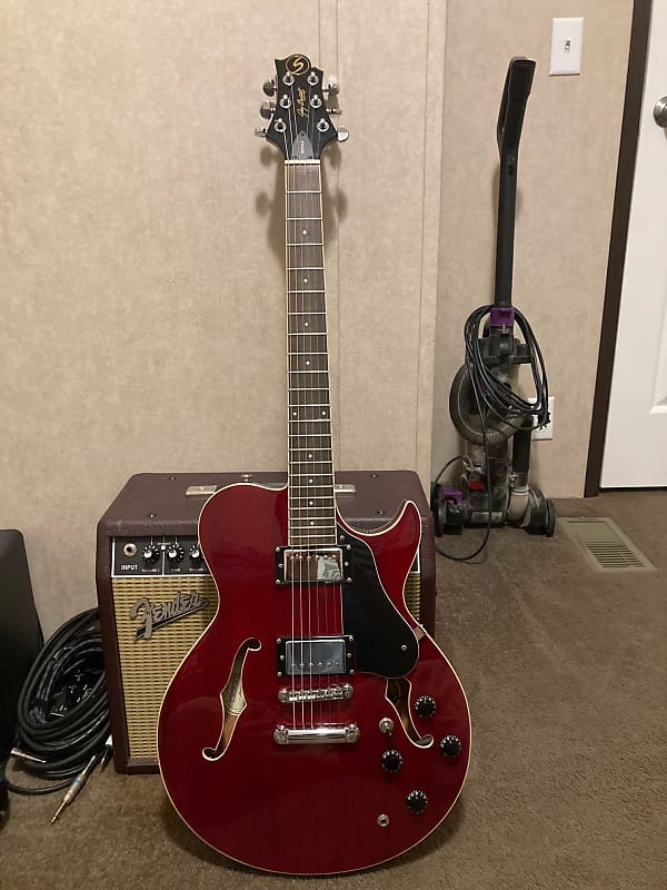 Samick / Greg Bennett RL-2 Semi-Hollow Transparent Red | Reverb