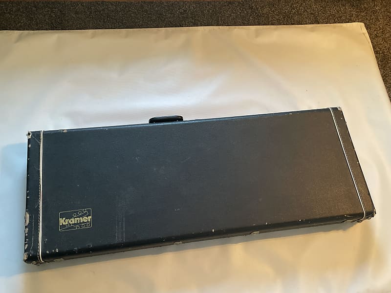 1980's Kramer USA Condor Explorer Black Tolex Hardshell | Reverb