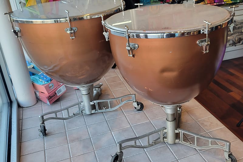 Ludwig Copper Tympani 25" & 28" Set Timpani Vintage | Reverb