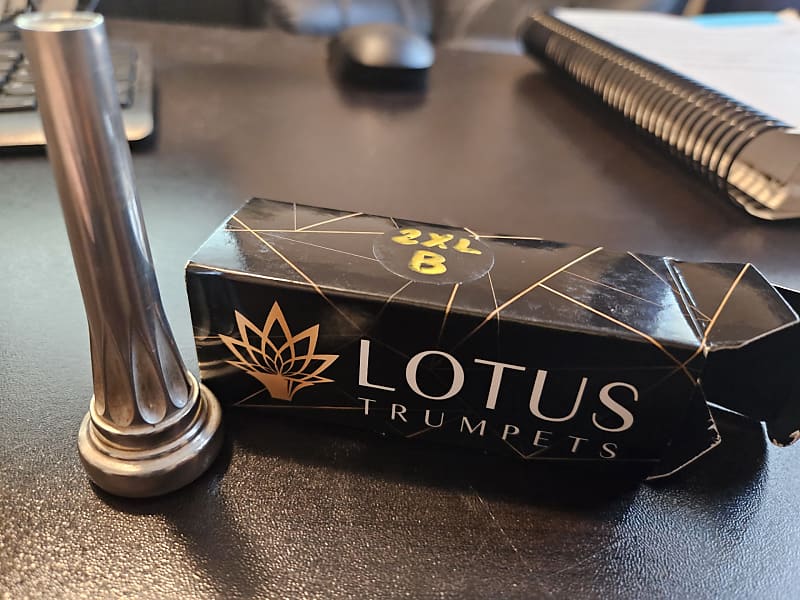 Lotus 2XL Trumpet Mouthpiece in Bronze 2022 - Silver color | Reverb