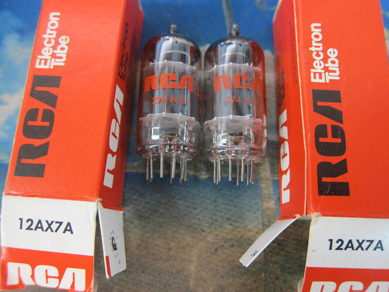 Pr NOS RCA Vintage 12aX7A Preamp/Driver Tubes, 1970s, | Reverb