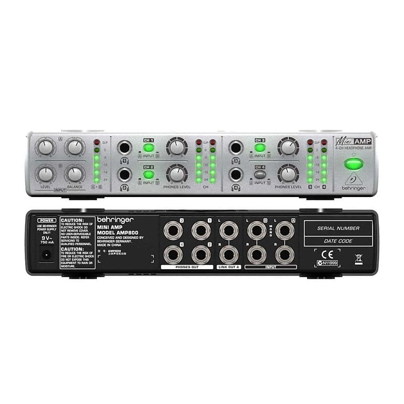 BEHRINGER AMP800 MiniAmp Preamplificatore per Cuffie | Reverb