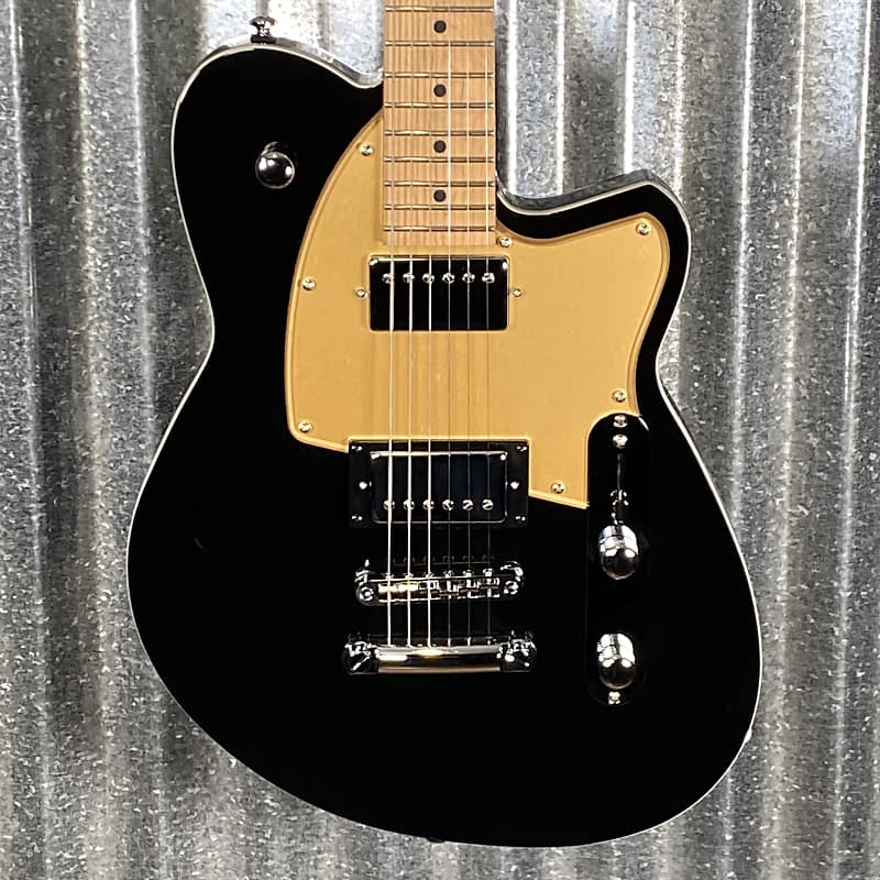 Reverend Charger HB Midnight Black Guitar #57925 | Reverb