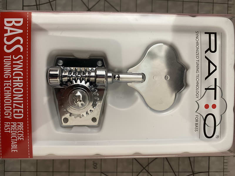 Graphtech Ratio Bass 4 inline Fender Style 2021 Chrome | Reverb