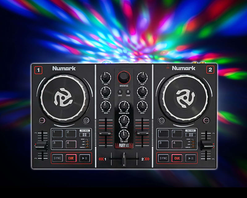 Numark Party Mix Virtual DJ Controller w/ Built In Light | Reverb