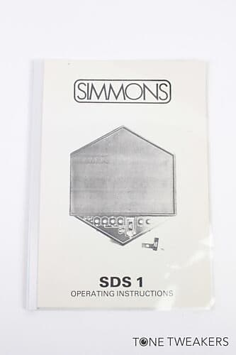 Simmons SDS1 Operating Instructions Manual Instruction Book | Reverb