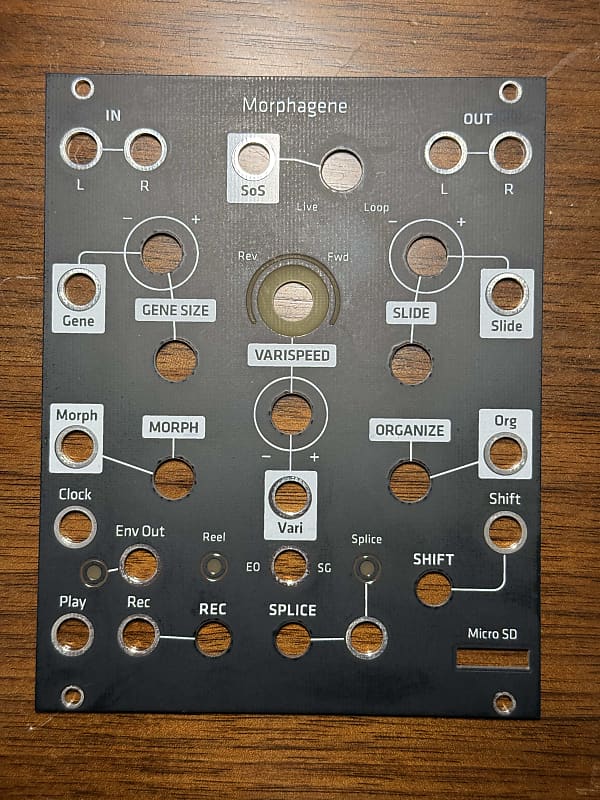 Grey Scale Morphagene Panel (Black) - Black | Reverb