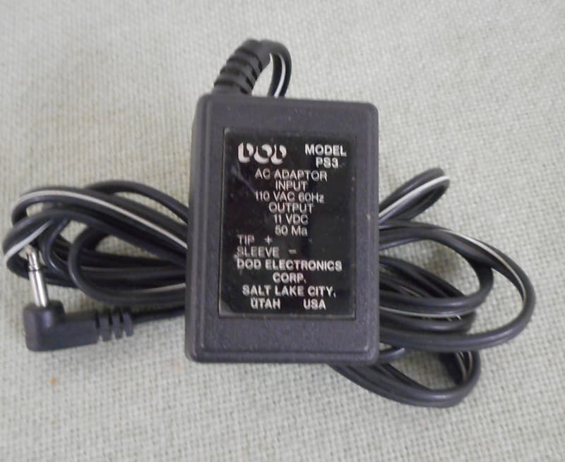 DOD PS-3 AC Adaptor Mid 90s - Black | Reverb