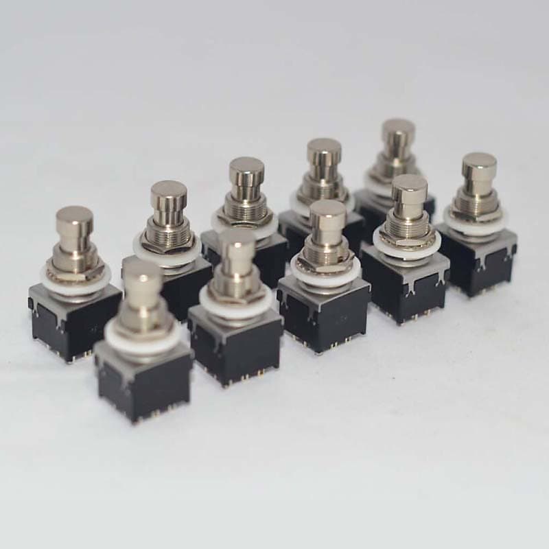10 X 3PDT 9-PIN Guitar Effects Stomp Switch Pedal Box Foot | Reverb