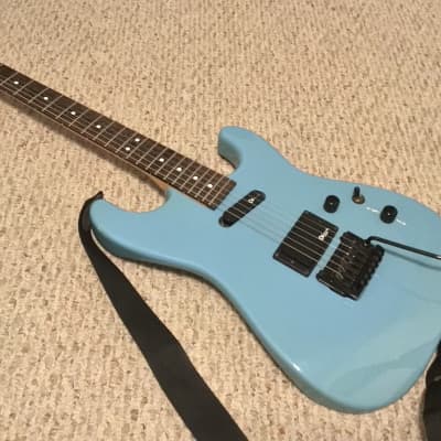Vintage 1989 Charvel Charvette 150 HS Electric Guitar Teal | Reverb