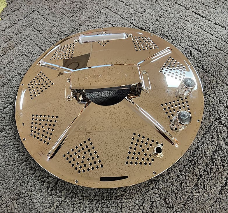 10" Dobro Resonator Guitar Resonator w/ Lip stick tube Pickup | Reverb