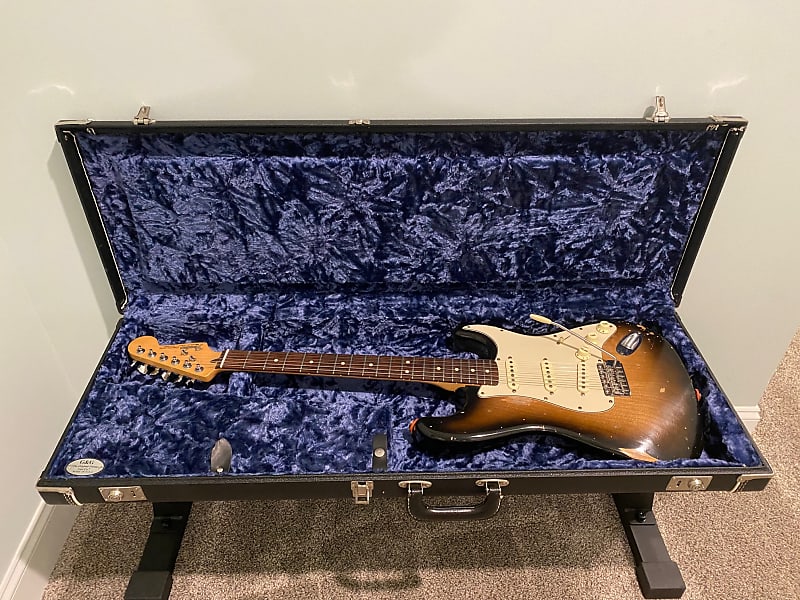 MJT VTS Custom 2020 Stratocaster - Two Tone Light Relic Strat | Reverb