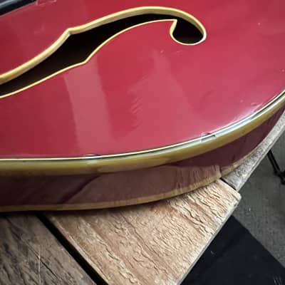 Mosrite Celebrity 12 String 1965ish Semi-Transparent Red - 2 | Reverb