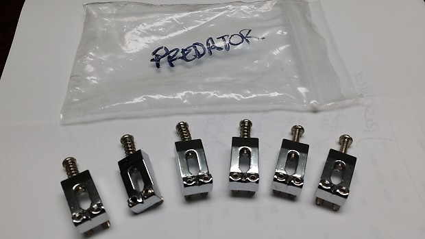 Peavey Predator Bridge Saddles (6) Chrome - Free Shipping | Reverb