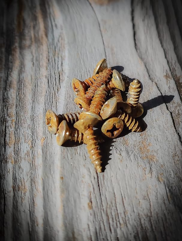 Fender Stratocaster / Telecaster heavy relic pickguard screws | Reverb