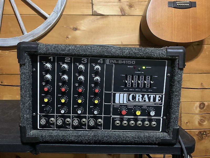Crate PA-4150 4 Channel Powered Mixer-PA w/ Reverb and EQ | Reverb