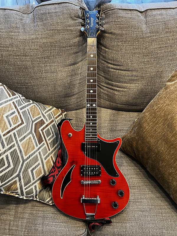 Schecter TSH-1 1999 Transparent Red | Reverb