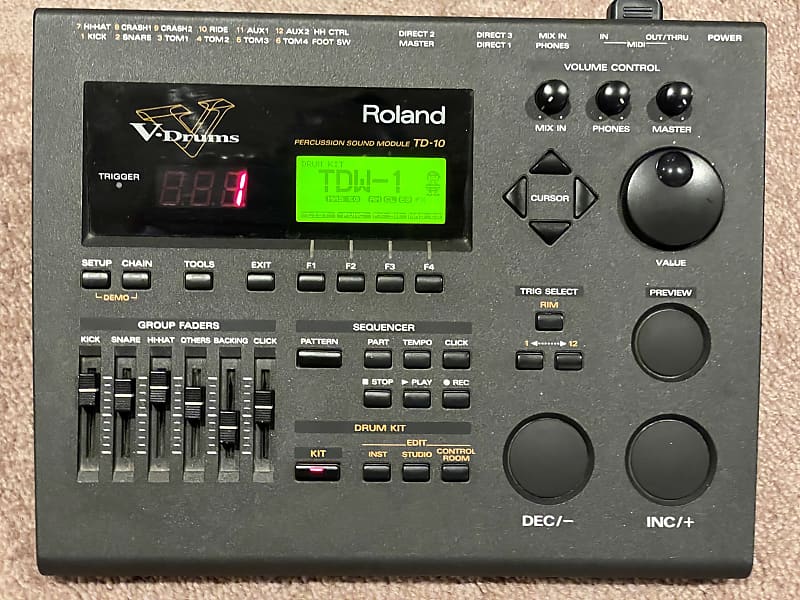 Roland TD-10 w/ TDW-1 V-Drum Percussion Sound Module | Reverb